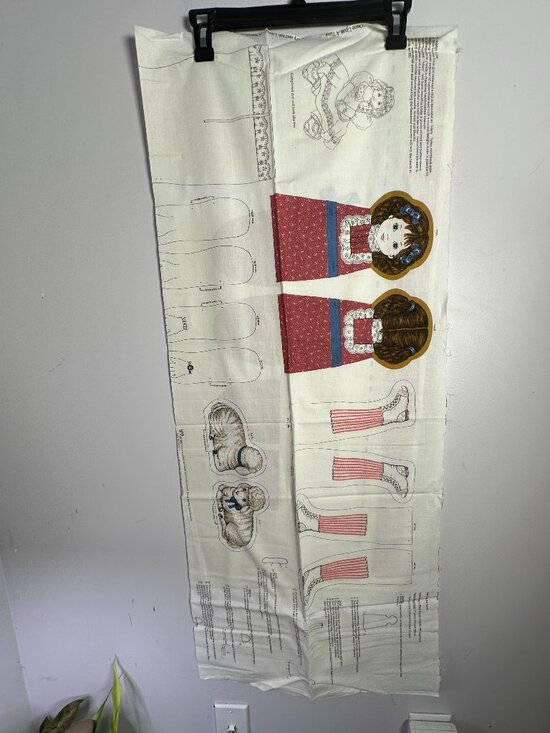 Other | Nos New Vip Cranston Print Works Baby Doll Fabric Panel Mary ...